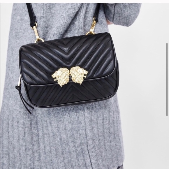 Zara | Bags | Zara Lion Head Belt Crossbody Bag | Poshmark